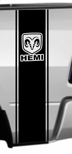 Hood Dodge Ram 1500 Rebel Vinyl Side Decal Truck Vehicle Graphic Pickup ...