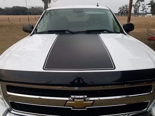 Z71 decal silverado sticker (set) brushed chrome and red