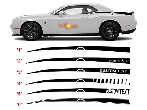 Scat Pack Rocker Panel decals for Dodge Challenger or Charger Vinyl ...