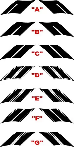 2x Chevrolet Corvette C8 Stingray Side Car Front Fender Stripes 2 ...