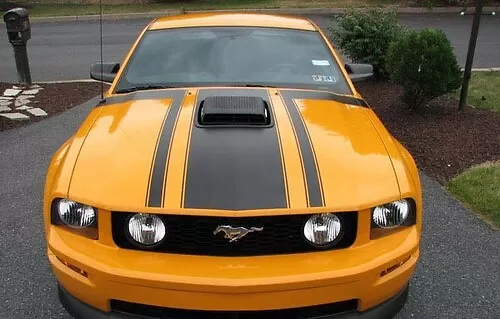 2005-2020 Up Ford Mustang BOSS Hood & Stripe Kit with Trunk Blackout ...