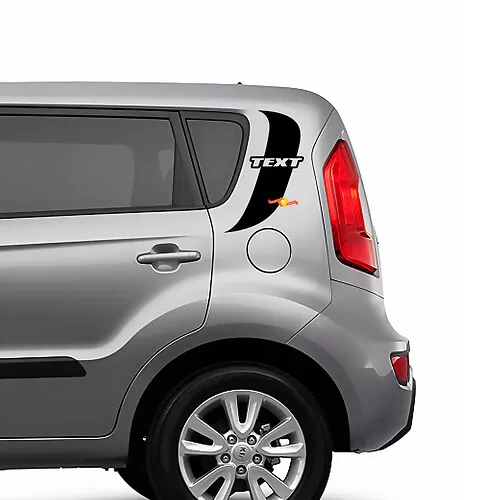 Side Doors Accents Decals Stickers fit to Kia Soul 2