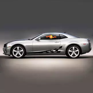 2x Chevrolet Corvette Z06 Side Rocker Panel Stripes logo Vinyl Decal ...