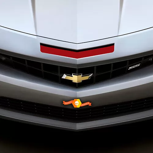 Chevrolet Camaro 2010-2013 Ss Front Valance Blackout Vinyl Stripe