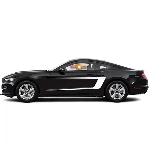 Ford Mustang 2013-2020 Over-The-Top Retro Style Stripes