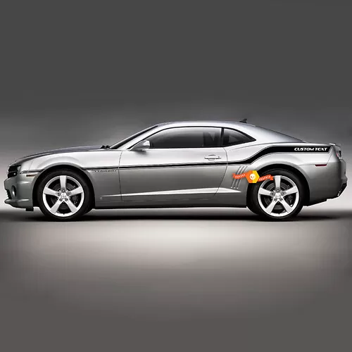 SS 454 Decal Kit 2pcs Camaro Chevrolet Chrome Outlines 4.5" 0195