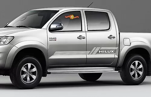 2X Toyota Hilux side Vinyl Decals graphics rally sticker