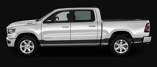 Dodge Ram 1500 2500 3500 Vinyl Racing Stripe RAM Dodge Hood Decals ...