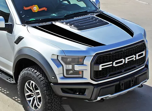 FORD F-150 Raptor SVT Hood Graphics 2015-2019 - Ford Racing Stripe ...