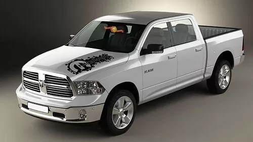 Dodge Ram 1500 RT HEMI Truck Bed Box graphic Stripe decal sticker ...