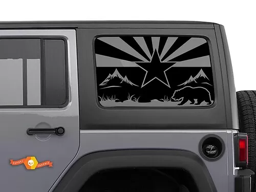 Jeep Wrangler Rubicon Hardtop Windshield Decal JKU JLU 2007-2019 or ...