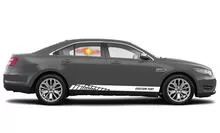 Racing rocker panel stripes vinyl decals stickers for Ford Taurus