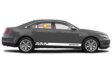 Racing rocker panel stripes vinyl decals stickers for Ford Taurus