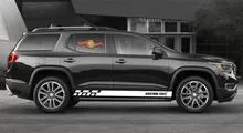 Racing rocker panel stripes vinyl decals stickers for GMC Acadia