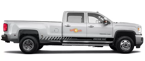 Racing rocker panel stripes vinyl decals stickers for GMC Canyon