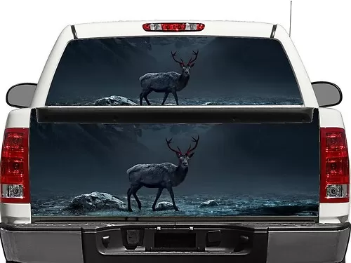 Lion calm and gnarling Rear Window Decal Sticker Pick-up Truck SUV Car