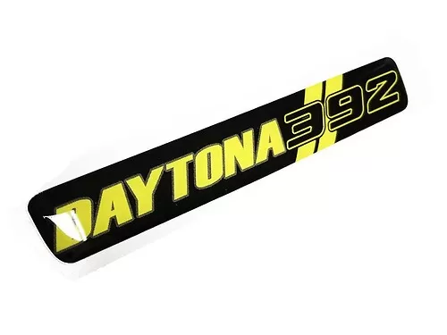 Set of Daytona 392 Yellow Steering WHEEL TRIM RING emblem domed decal ...