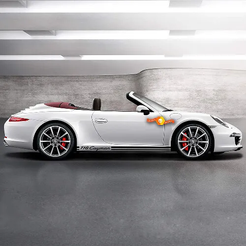 Carrera Lettering Stripes Side Decal Sticker For Porsche 911 + 9121 ᐈ ...