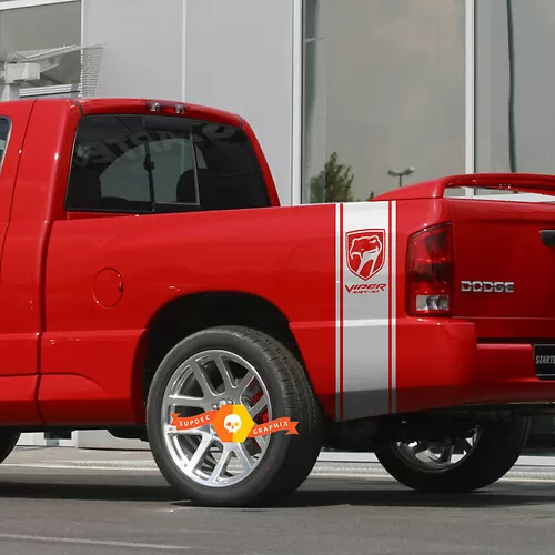 Pickup Truck Bed Stripes Decal Stickers for Dodge Viper SRT-10