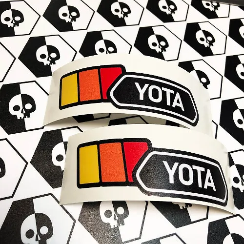 Pair TRD YOTA Vintage Sunset Vinyl Stickers for Toyota Tacoma