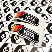 Pair TRD YOTA Vintage Sunset Vinyl Stickers for Toyota Tacoma