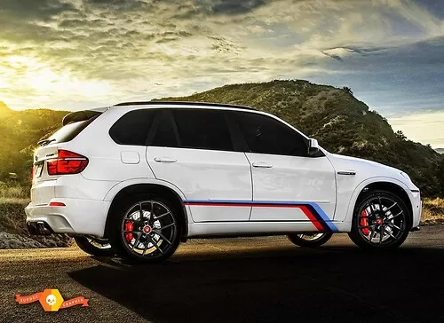 2 BMW M Performance Side Skirt Decals Set For M5 G30 G31 F90