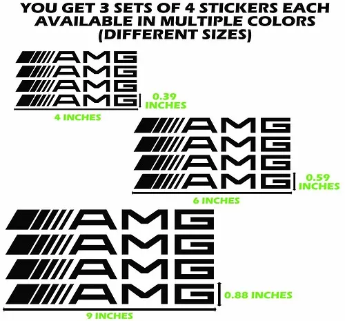 2 - AMG RACING Mercedes Benz Decal sticker sport door