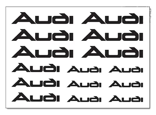 2 AUDI Rings A3 A4 A6 A8 RS3 RS4 stickers decals
