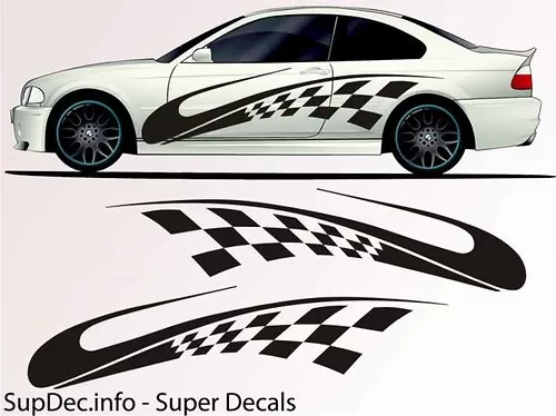 Vinyl Auto Body Graphics EXTERIOR OUTSIDE Decal sticker B754