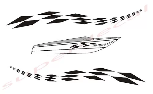 Mercury 25 outboard motor cowl boat decals graphics