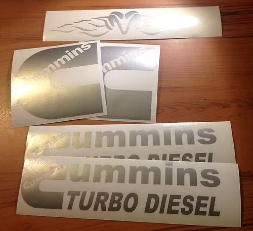 2 5.9 Cummins Turbo Diesel Hood decals sticker Dodge Ram