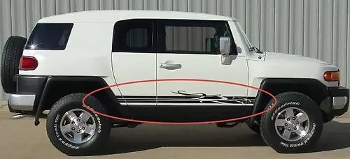 Toyota FJ cruiser side Mud Splash vinyl decals stickers #2