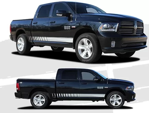 1500 2500 Ram Truck Vinyl Decal Bedside Stripe Mopar Logo Stickers