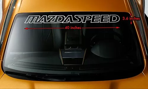 Powered By Mazdaspeed Decal Sticker logo Mx5 Mazda3 CX9 CX5 miata Pair