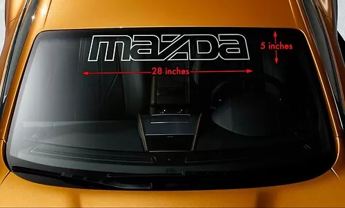MAZDA MAZDASPEED Windshield Banner Vinyl Heat Resisted Decal Sticker 40 ...
