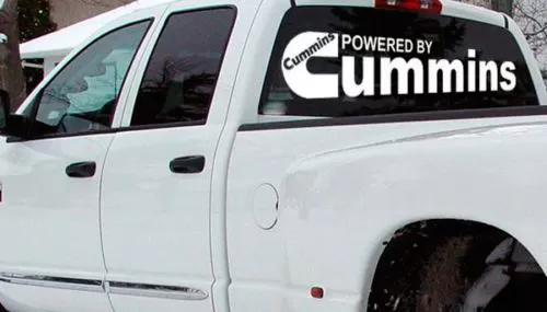 DECALS STICKERS FOR Cummins TURBO DIESEL Power Ram Rear Window 4x4 Vinyl