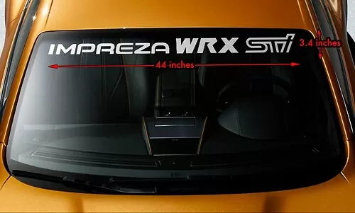 Pair 2015 2016 2017 Subaru WRX / STI "SUBARU" decal for front lip X 2 ...