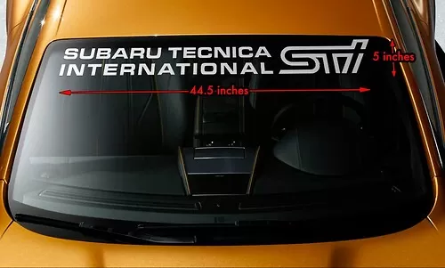 Subaru Decal STI Performance banner Subie sticker windshield visor ...