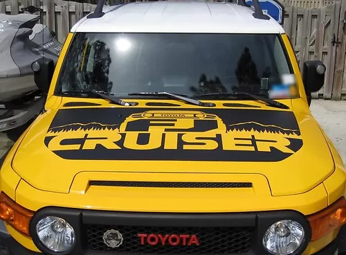 Toyota FJ Cruiser hood decal trd racing development Sticker