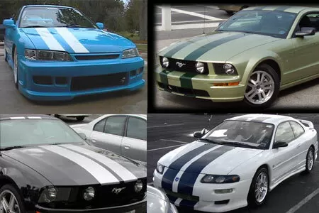 Offset Racing Stripe Kit "Trimto fit" Decal Sticker