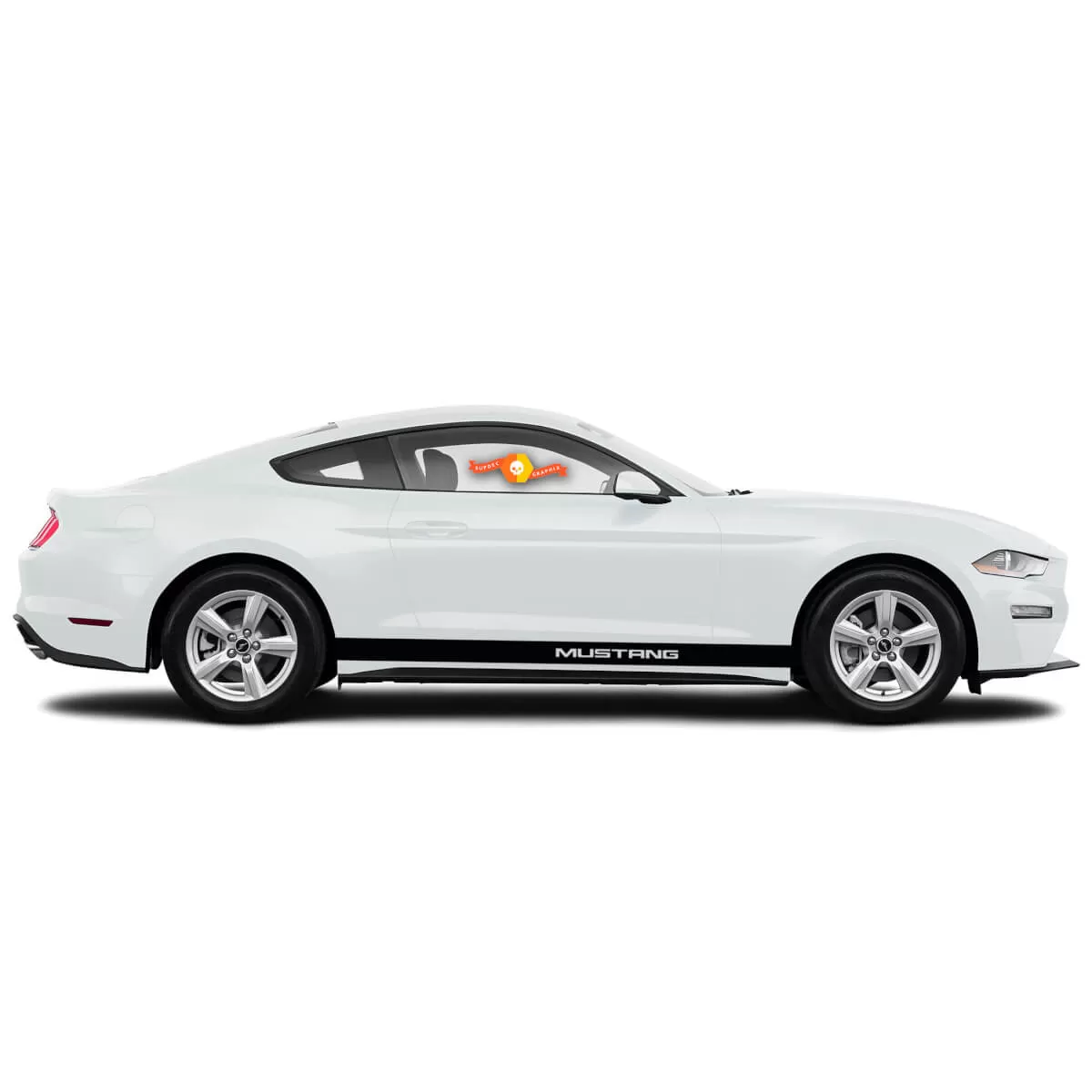 2 Ford Mustang Side Rocker Graphics Vinyl Stripes Decals Stickers 2005-2021