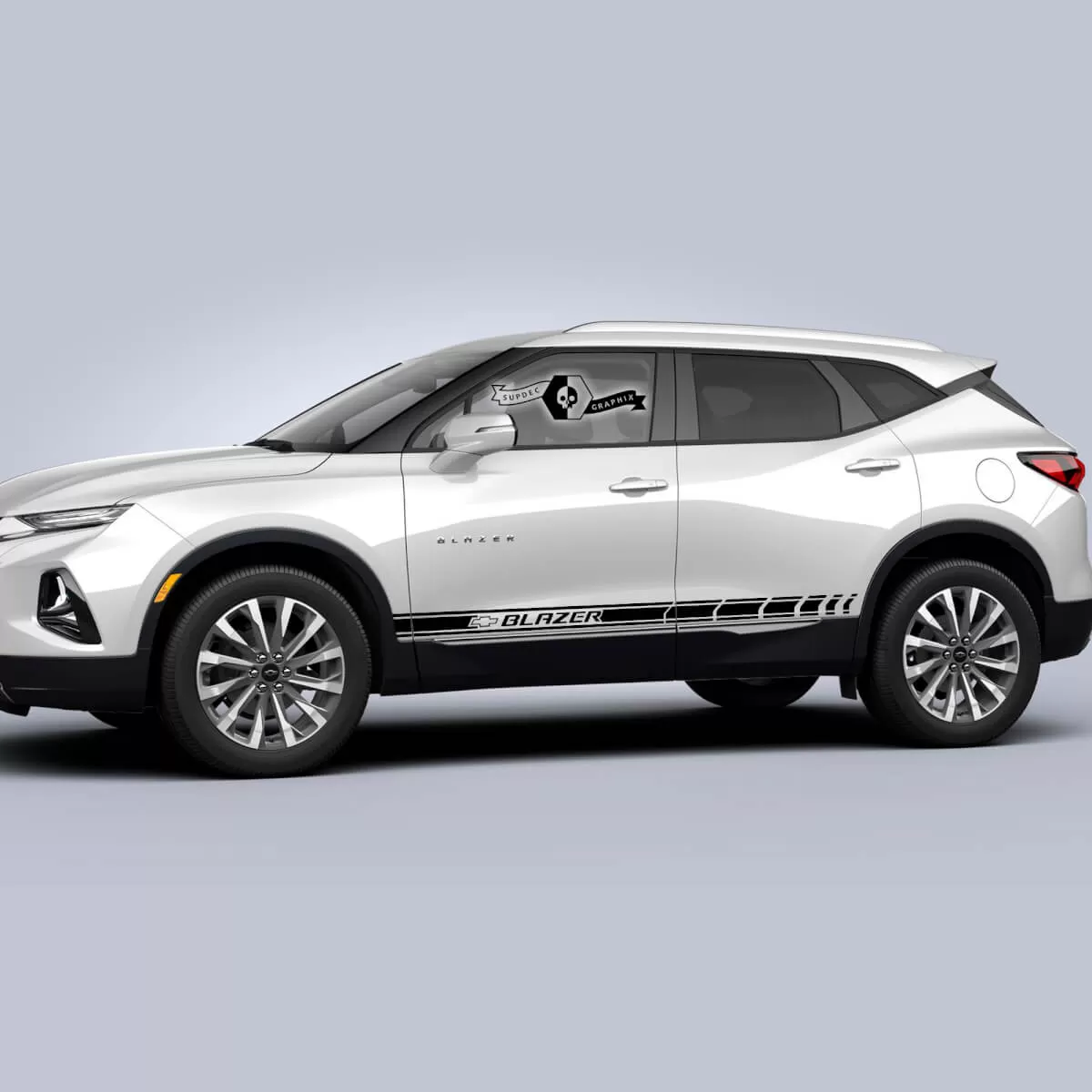 2x Pair Chevrolet Blazer 2023 Graphics Decals Doors Side Rocker Panel ...