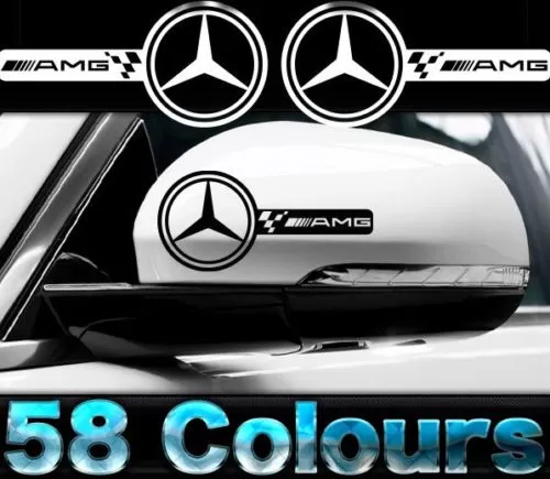 Amg Mercedes Car Wing Mirror Decals Vinyl Sticker