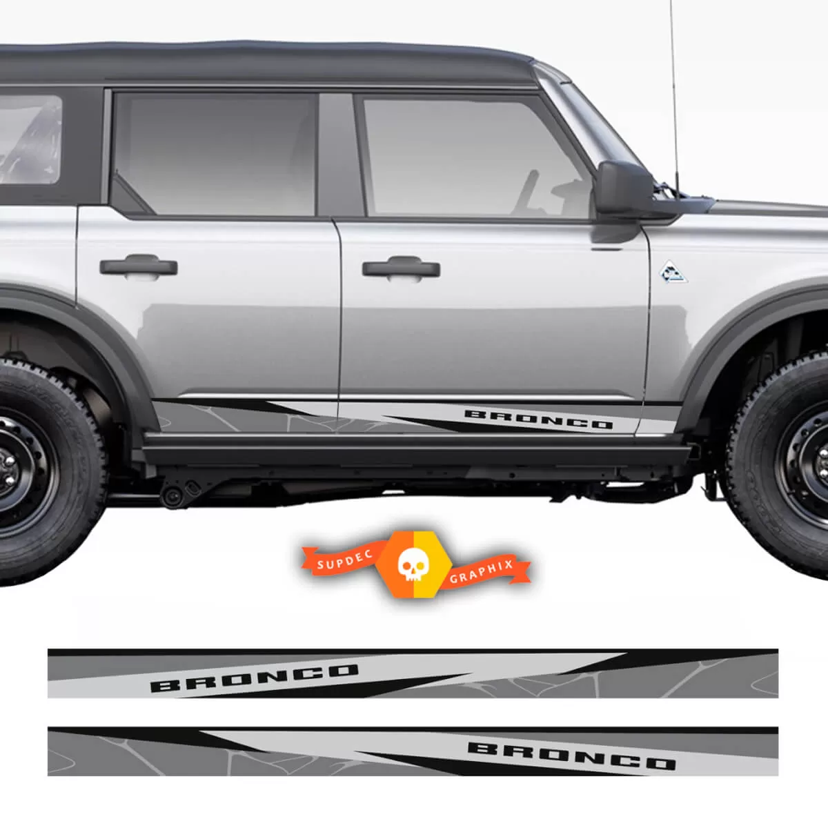 Side Bronco Graphics Decal Sticker for Ford Bronco