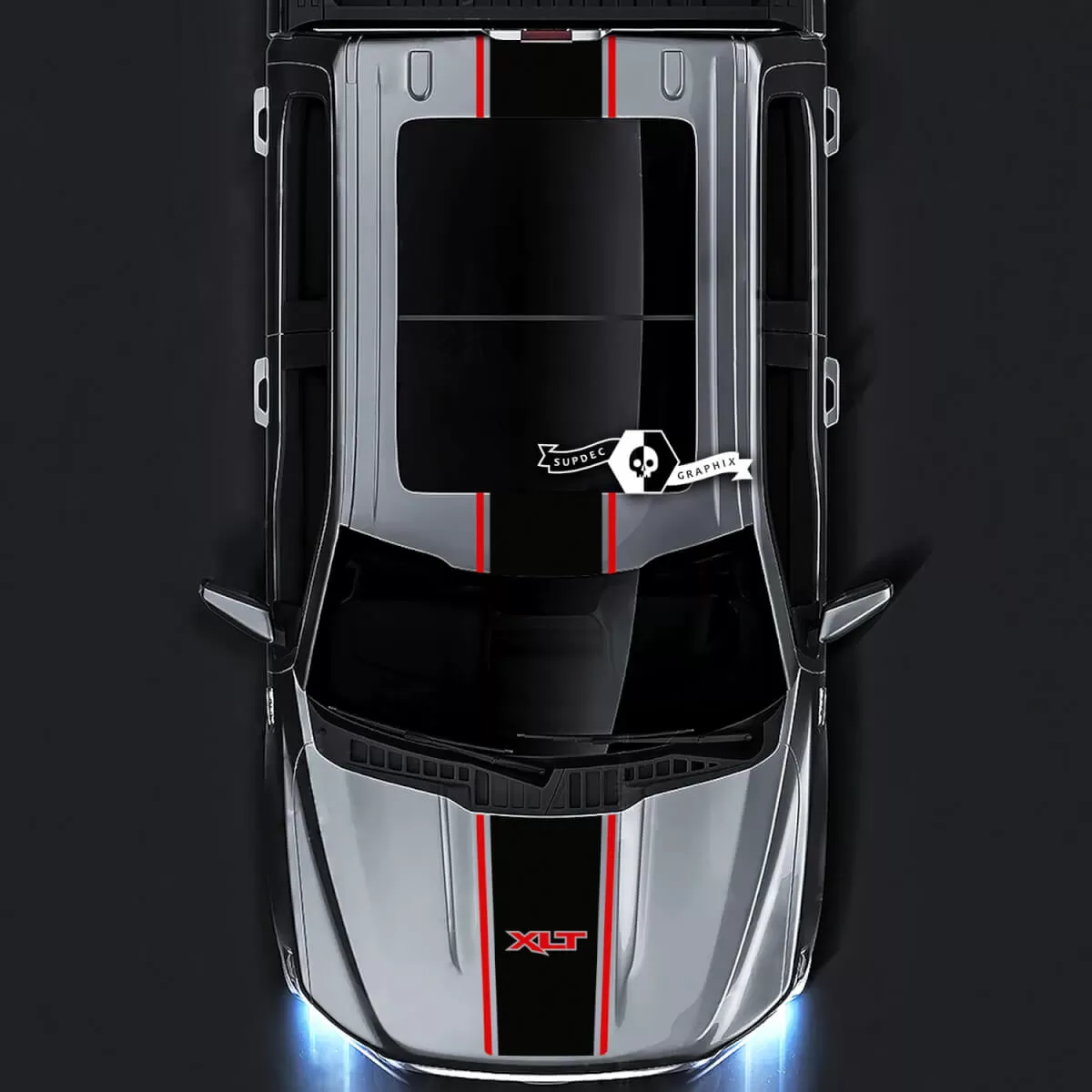 Ford F-150 XL XLT STX LARIAT Hood Roof Tailgate Kit Graphics Decals ...