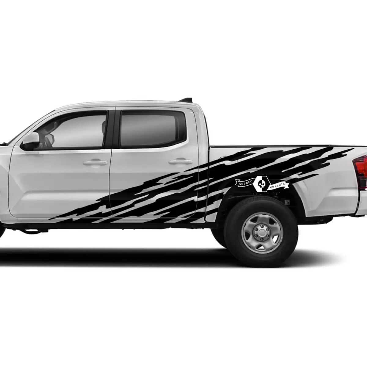 2x Toyota Tacoma SR5 Doors Bed Side Mud Splash Vinyl Decals Graphic Sticker