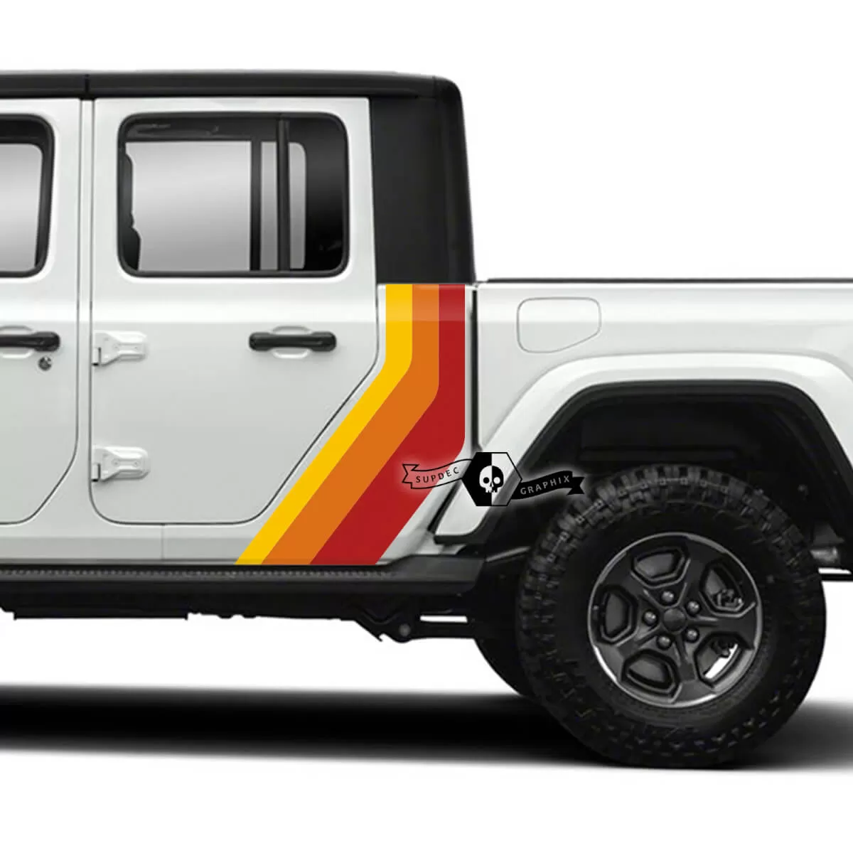 Pair Jeep Gladiator Rubicon Retro Vintage Doors 4x4 Off-Road Racing ...