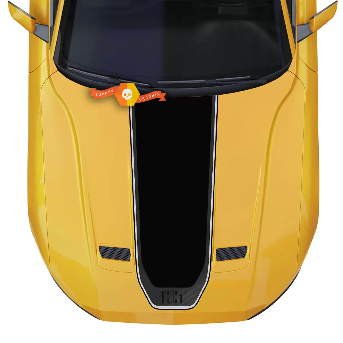 Ford Mustang Mach Hood Decal Car Vinyl Sticker Shelby Sport Racing ...