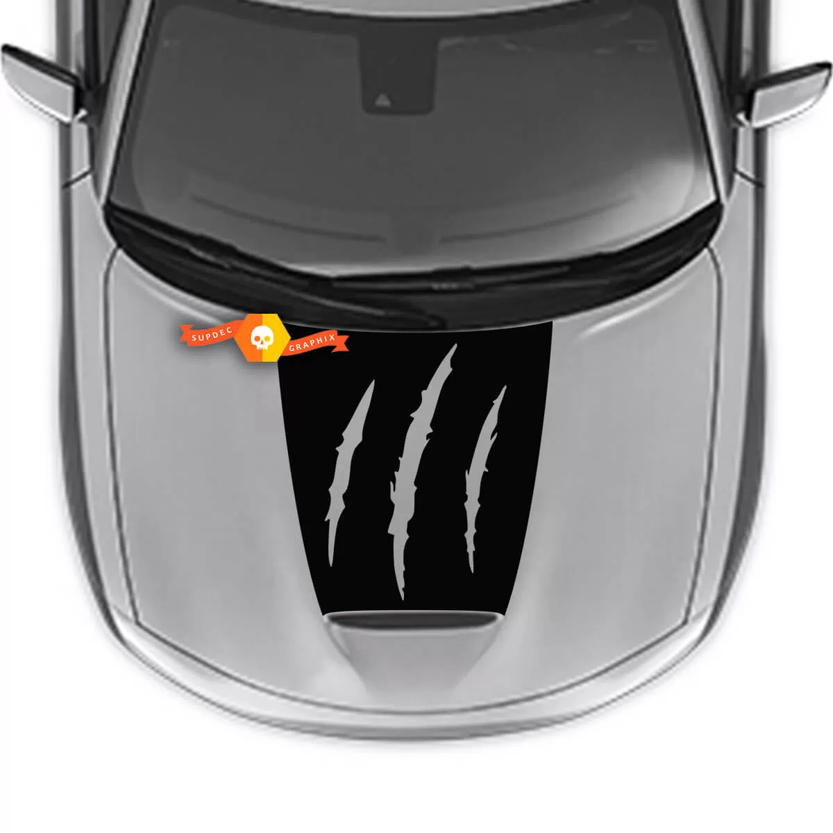 BEAST Claw Scratch Marks Hood decal for Dodge Charger 2015 2024