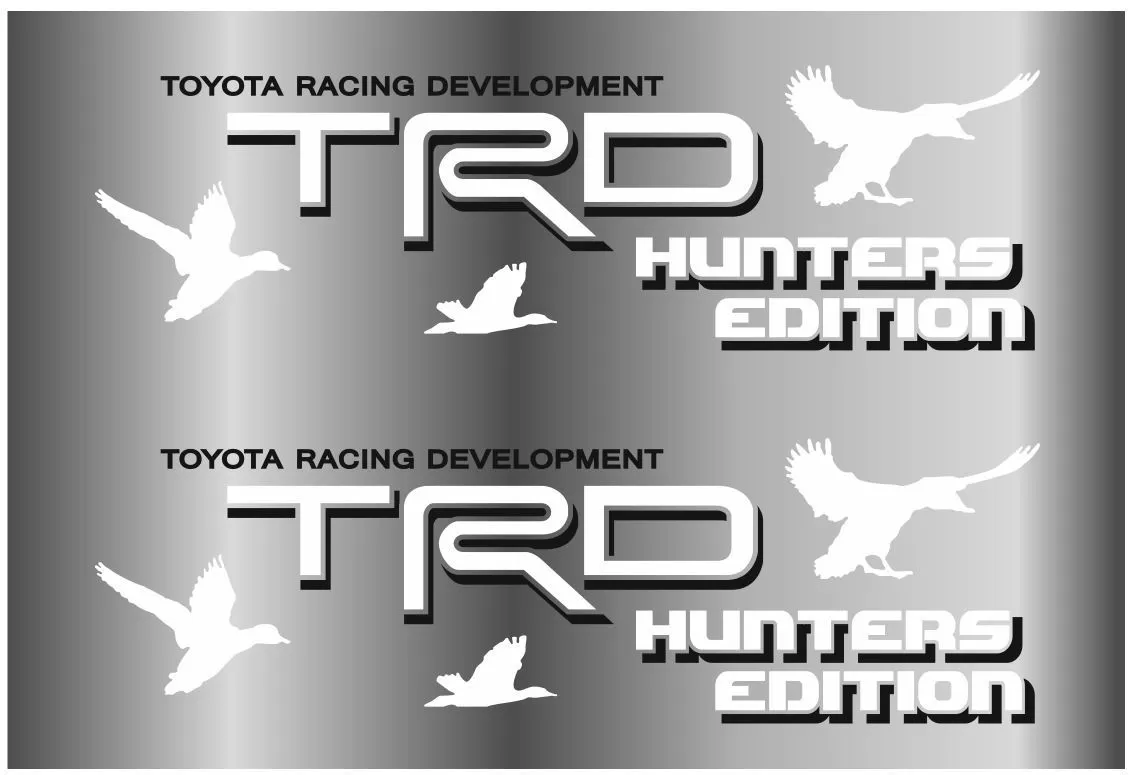 2 TOYOTA TRD HUNTER EDITION DECAL DECAL Mountain TRD racing development ...
